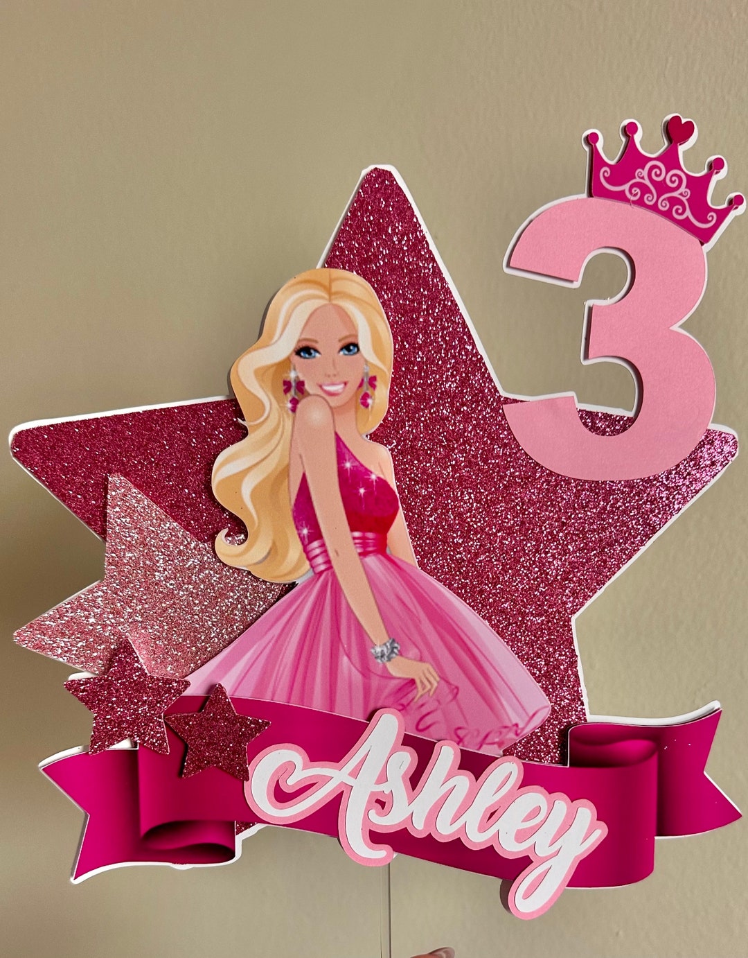 Fashion Doll Inspired Theme Cake Topper - Doll Party Decor - Etsy