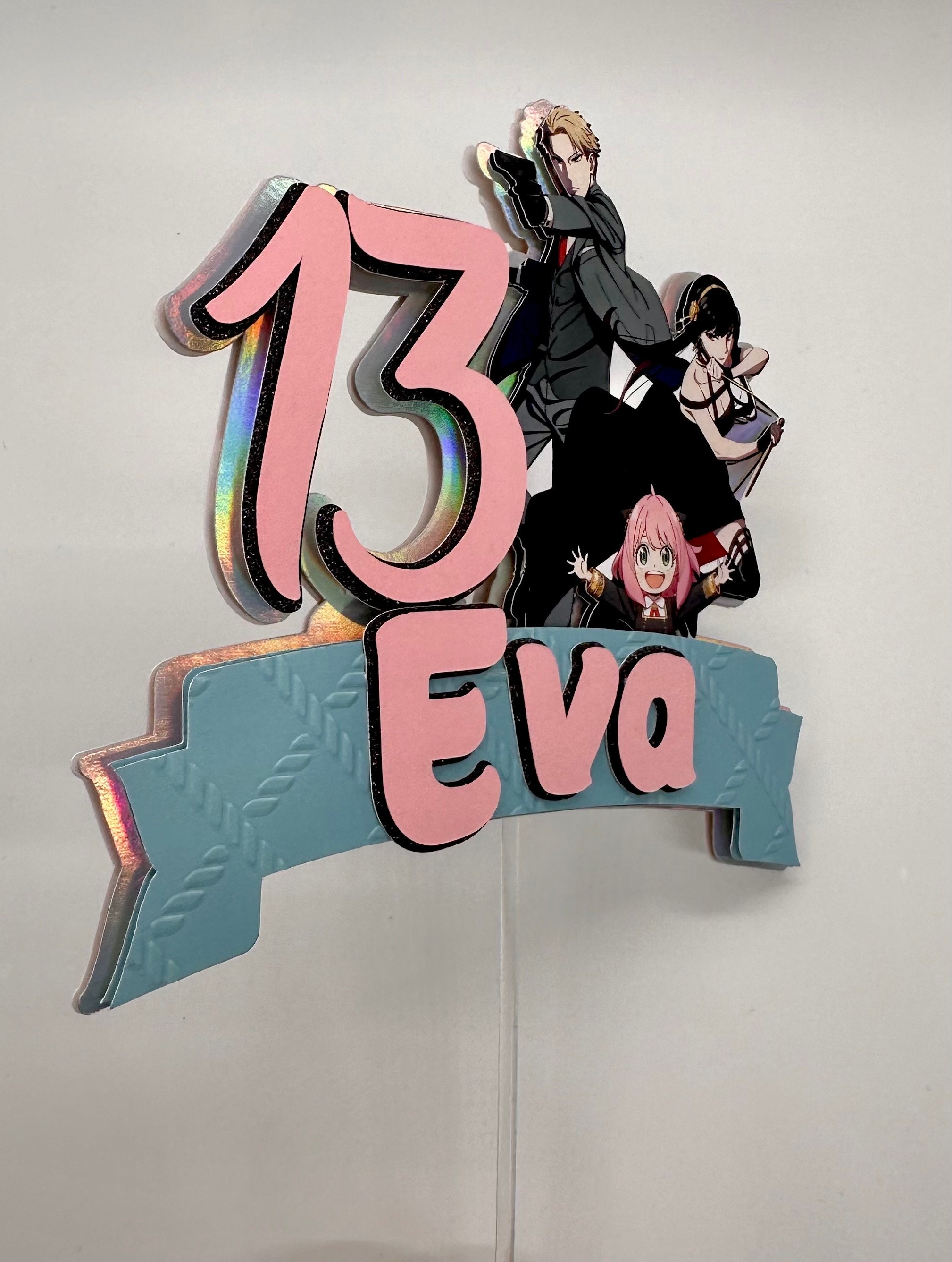 Anime Inspired Theme Cake Topper Anime Party Decor - Etsy