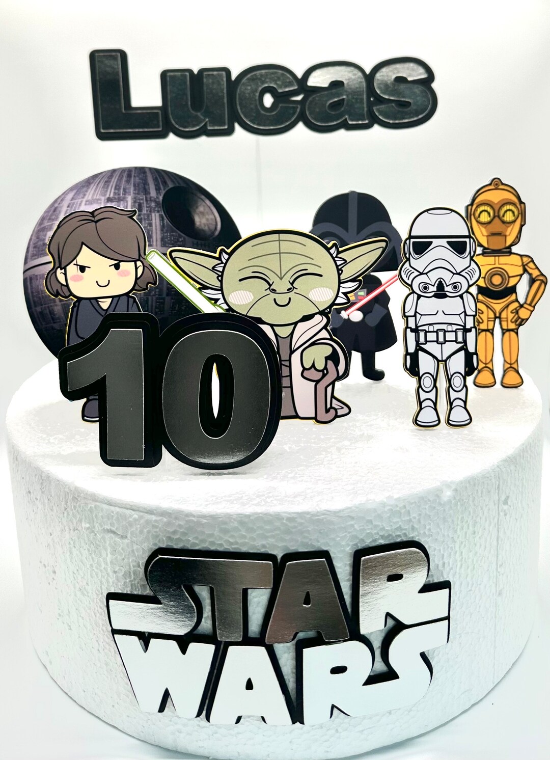 Wars Theme Cake Topper - Wars Party Decor - Etsy