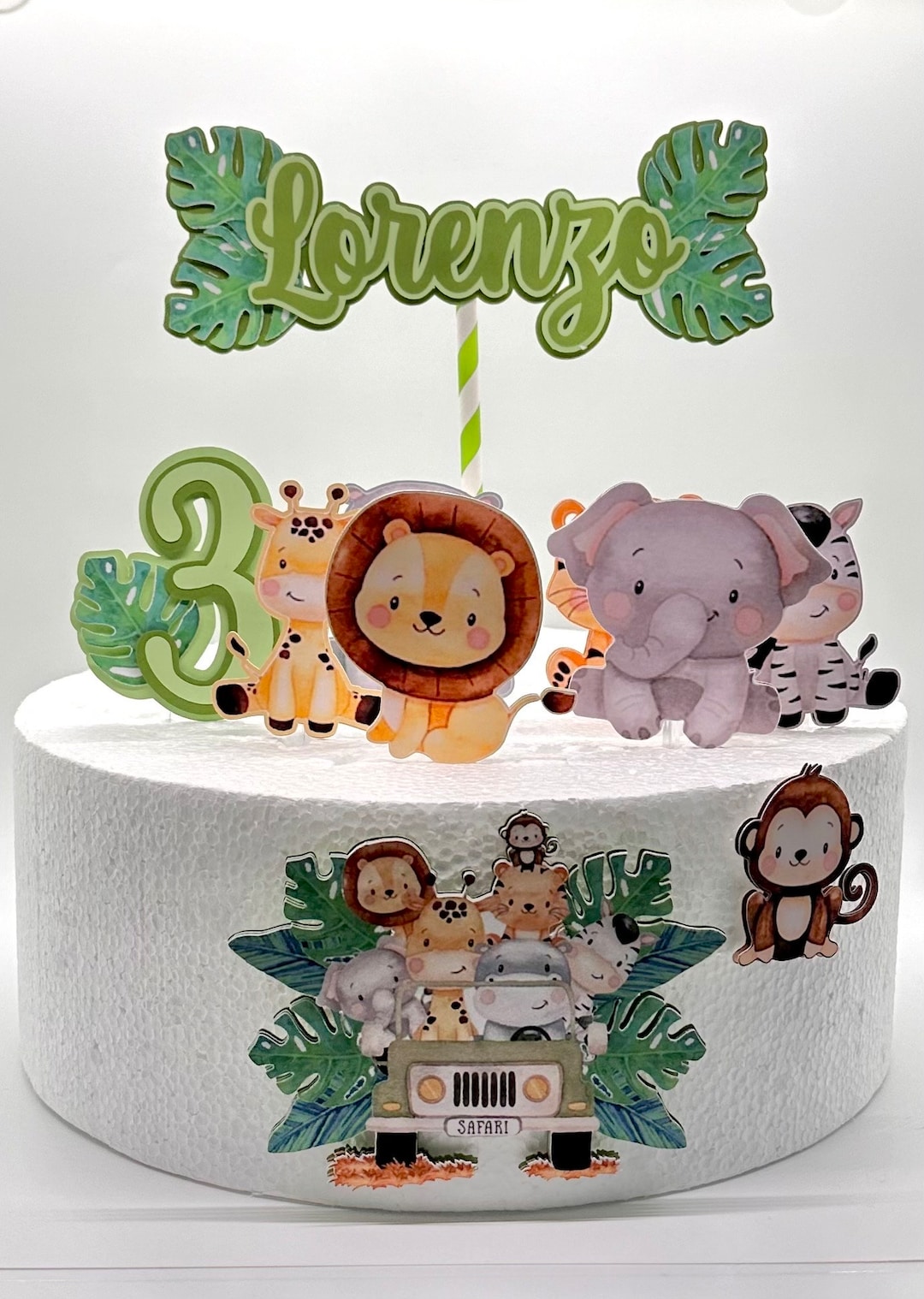 Safari Theme Cake Topper - Safari Party Decor - Etsy