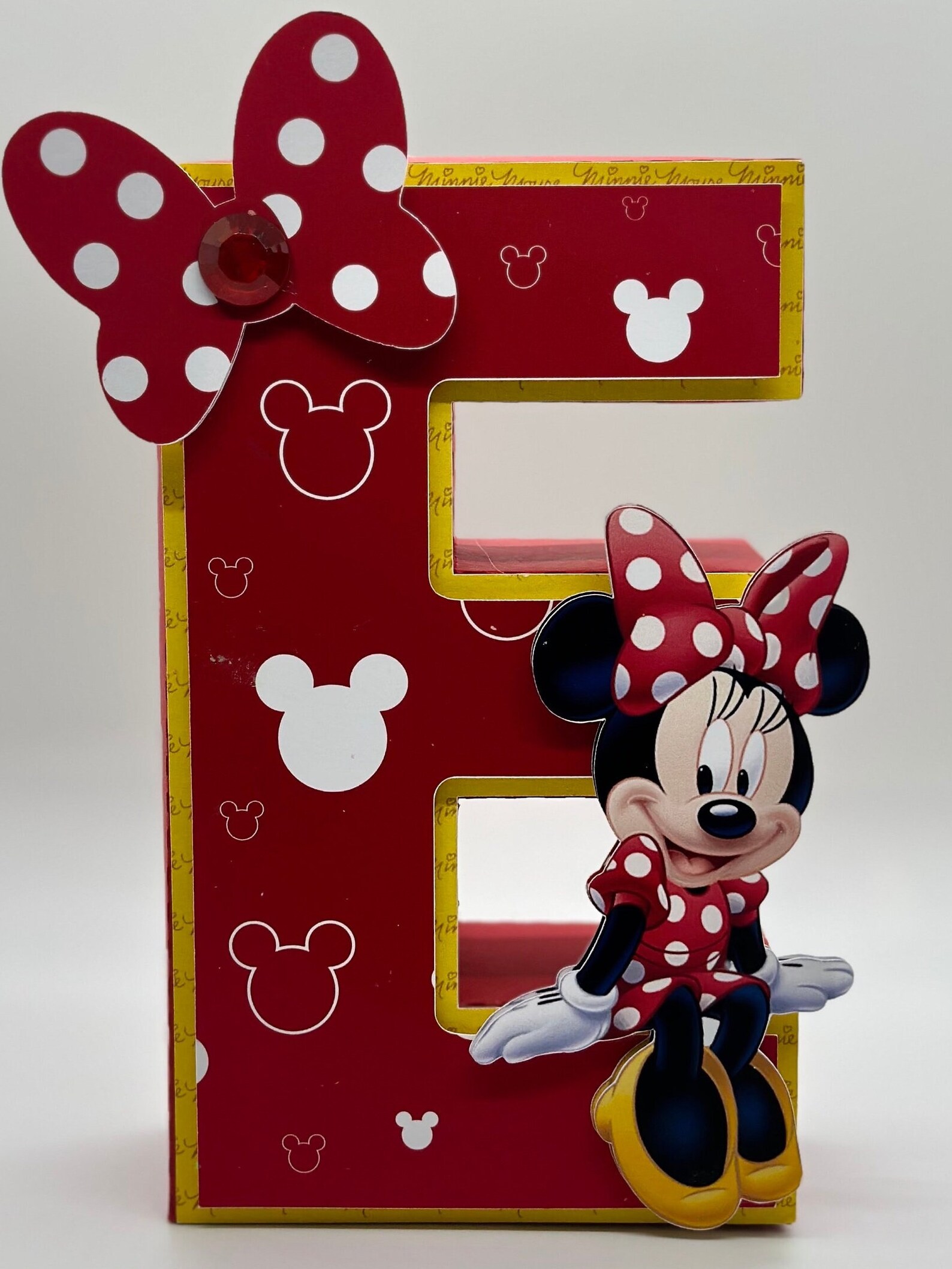 Minnie Mouse Theme 3D Letters Minnie Mouse Party Decor - Etsy