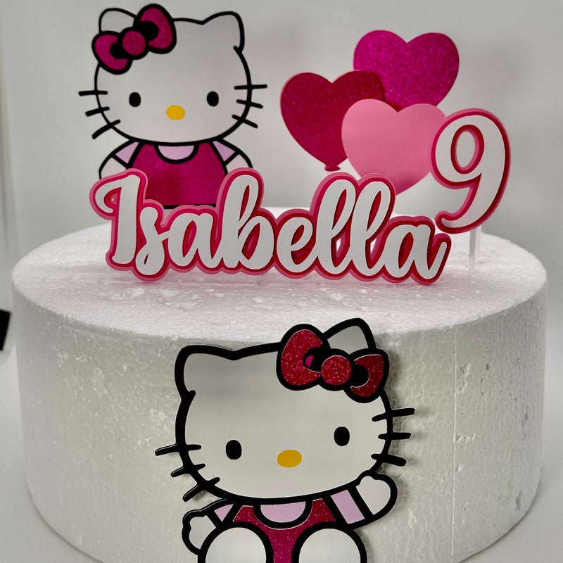 Hello Kittys Cake Topper - Etsy