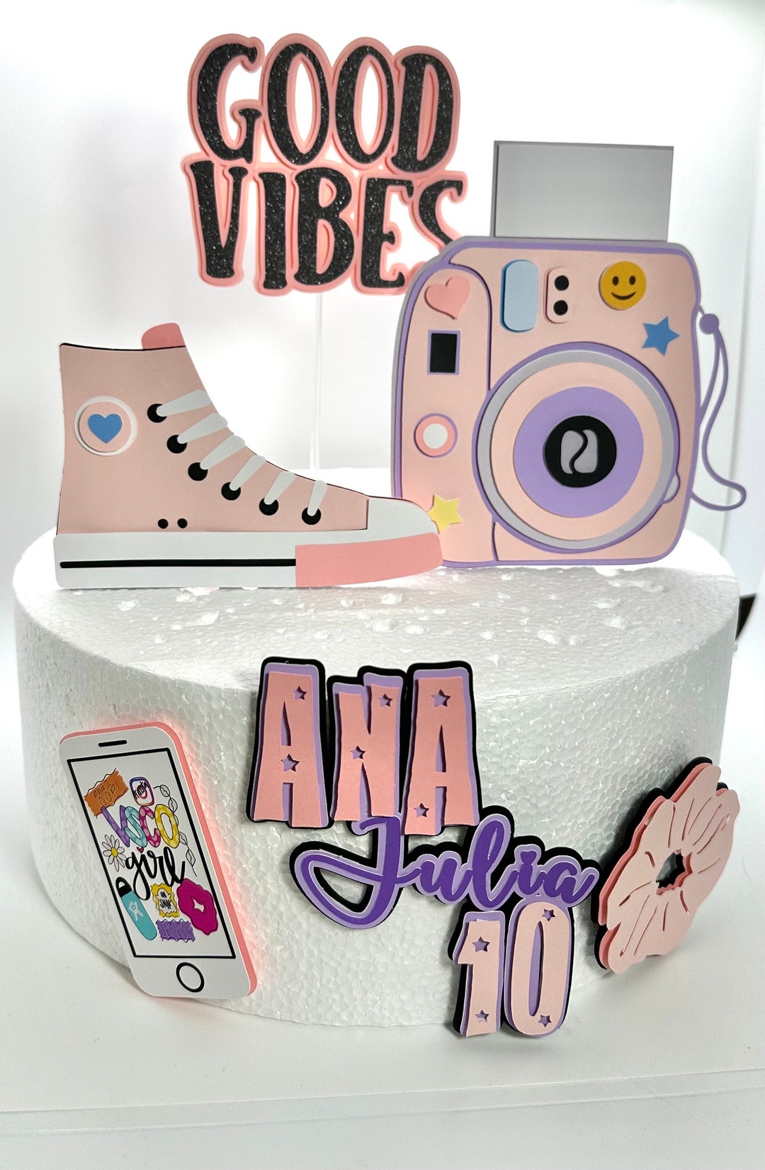 VSCO Girl Theme Cake Topper - VSCO Girl Party Decor - Etsy