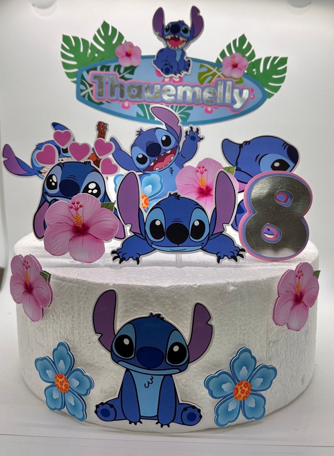 Stitch Cake Topper - Stitch Party Decor - Etsy