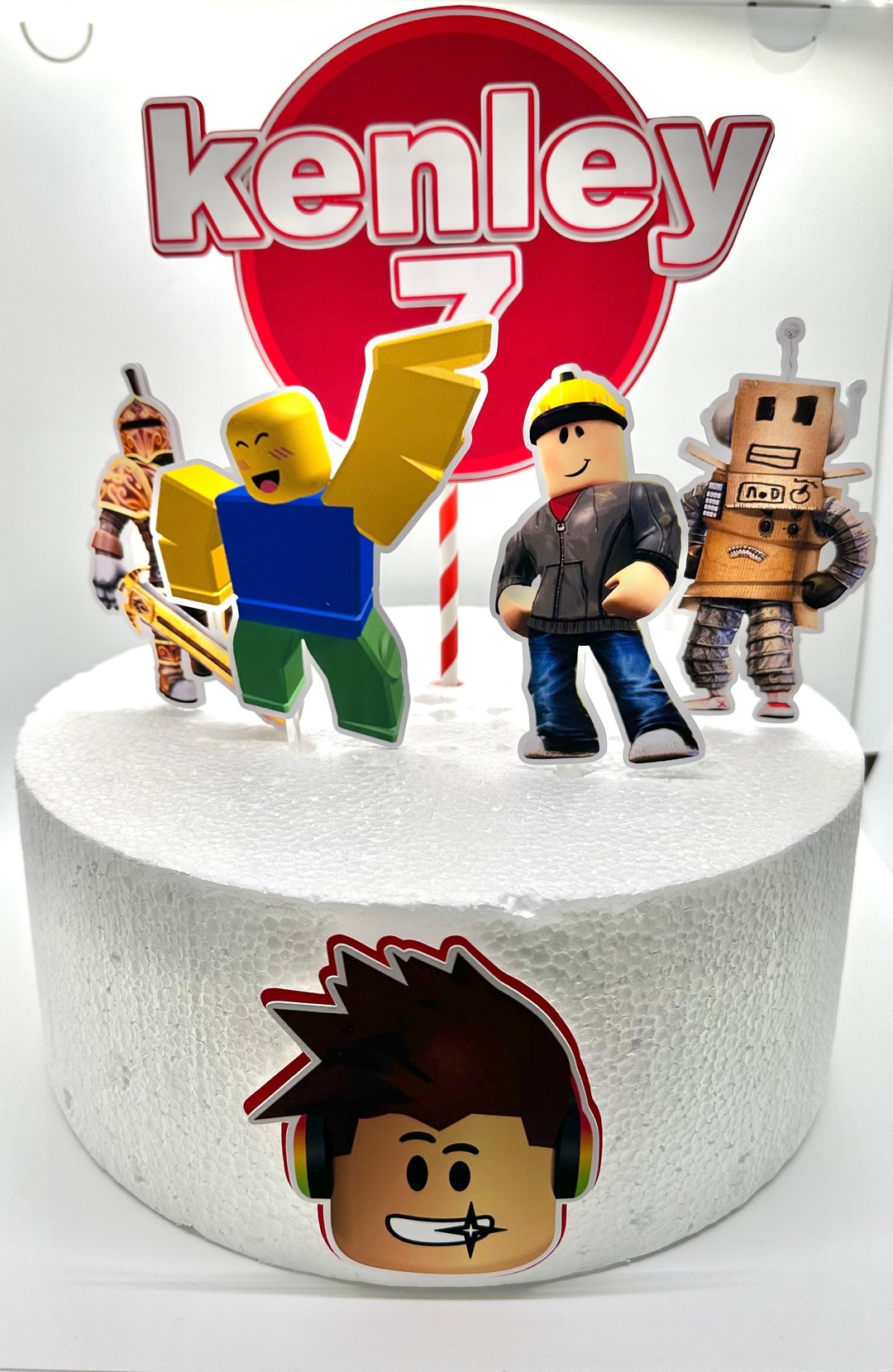 Roblox Cake Topper - Roblox Party Decor - Etsy