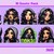 Mini Emote Pack Chibi Emotes 12 Pack Brown Eyes Dark Wavy Hair - Etsy