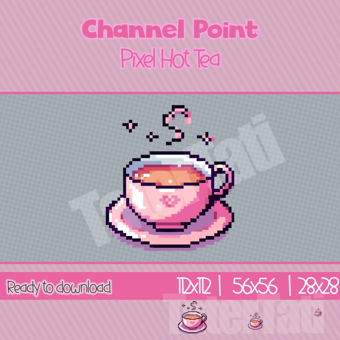 Channel Points | Hot Tea | Pixel Art - Etsy