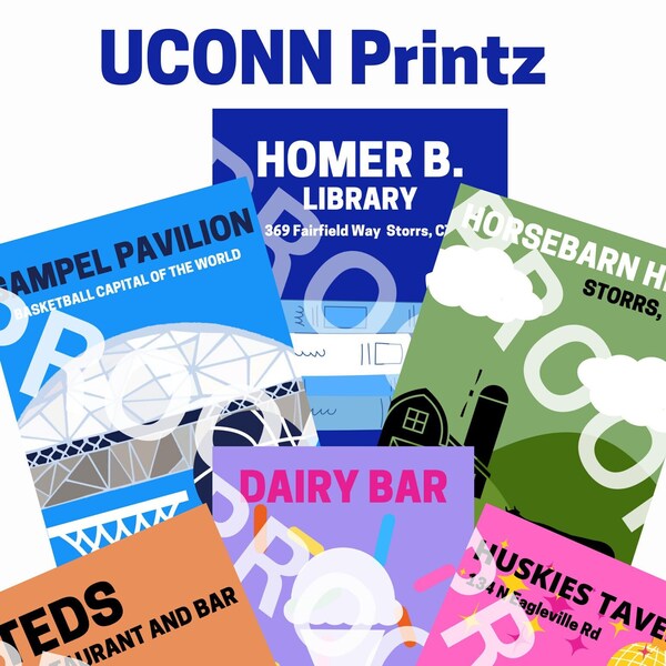 Uconn Posters - Etsy