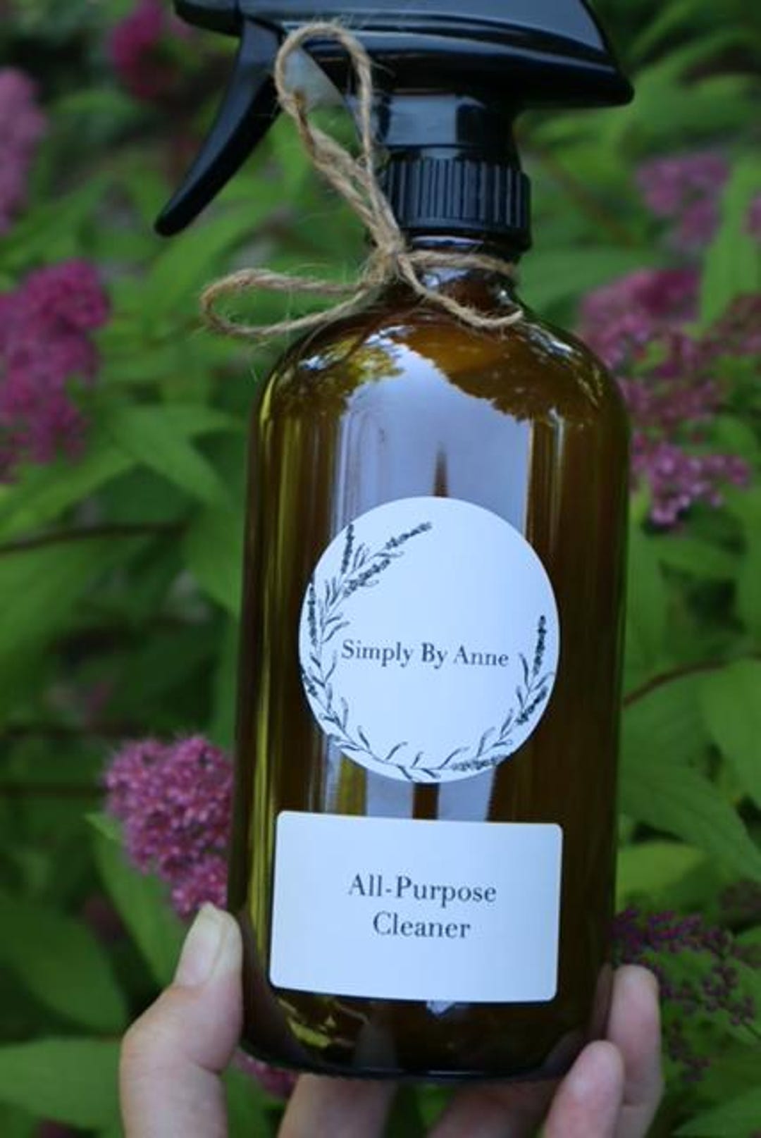 Natural All-purpose Cleaner & Spray Bottle Lemon Lavender Chemical-free ...