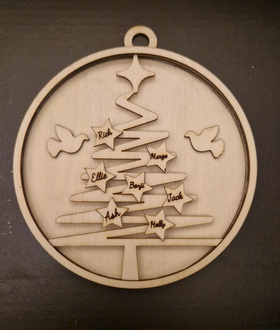 Xtool XCS CHRISTMAS Family Tree File 4 Layers + SVG - Etsy