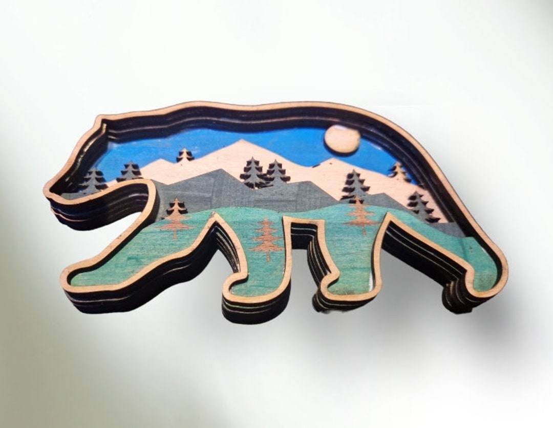 Bear .xcs Xtool File ( Layered ) + Svg - Etsy