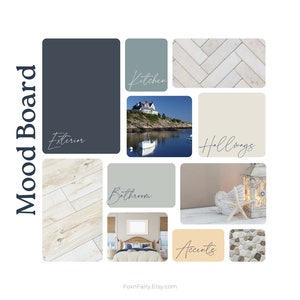 Hale Navy Coastal Paint Palette: Beach House Color Scheme (PDF) - Etsy