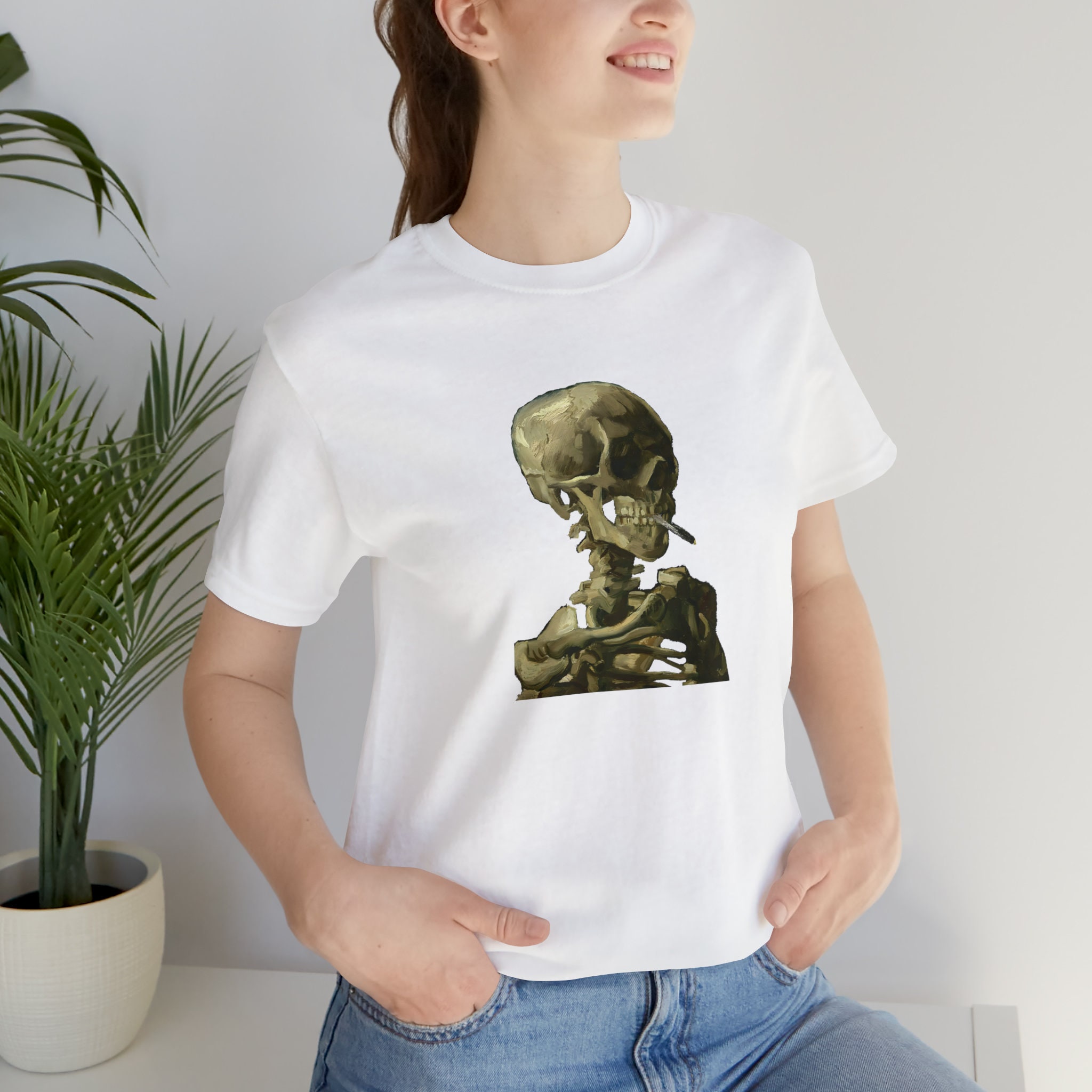 Vincent Van Gogh Skeleton Cigarette Vincent Skeleton Shirt Van - Etsy