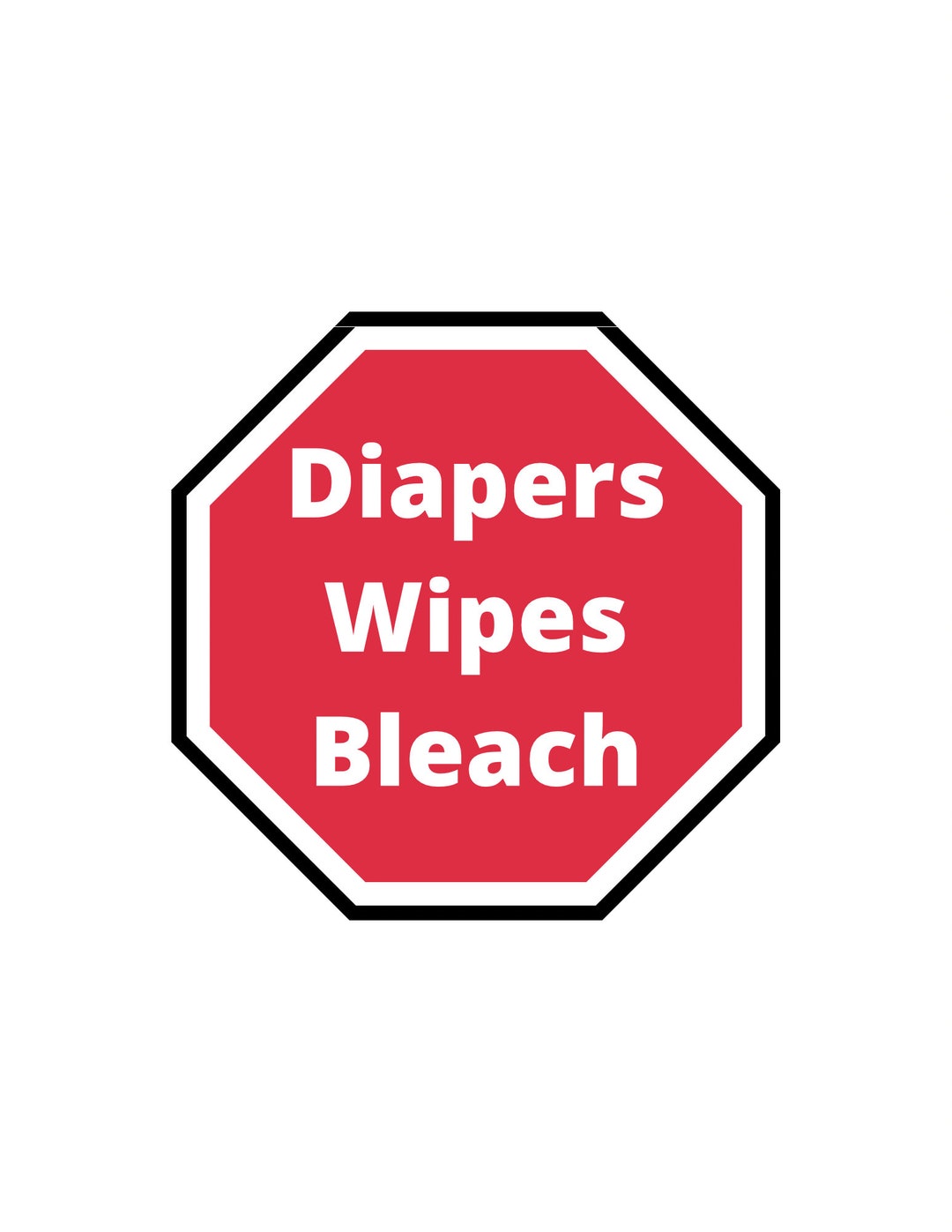 Diaper Pail Sign - Etsy