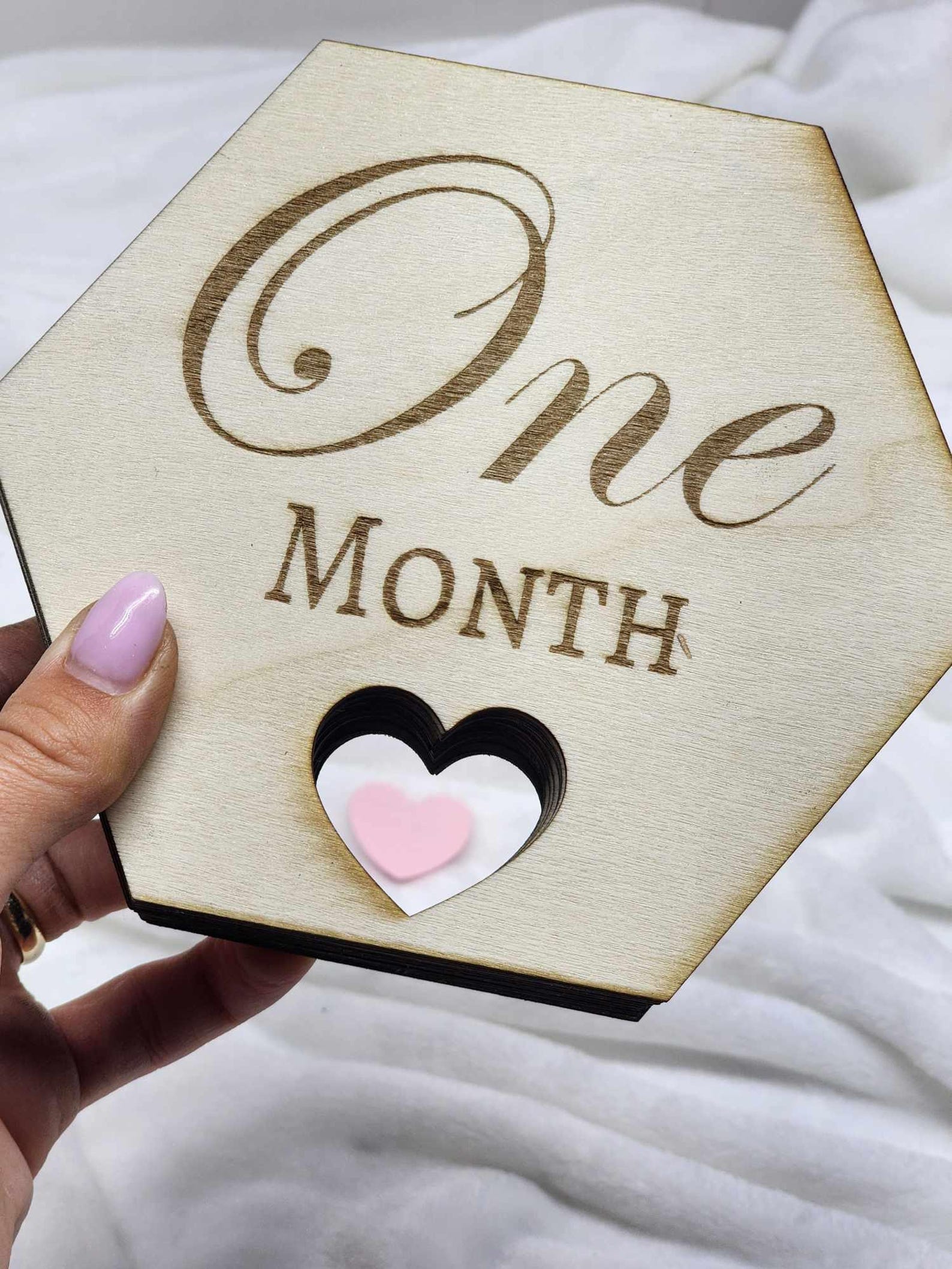 Milestone Wood, Milestone Cards, Wood Milestone Cards, Birth ...