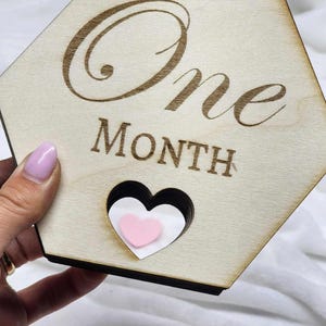 Milestone Wood, Milestone Cards, Wood Milestone Cards, Birth ...