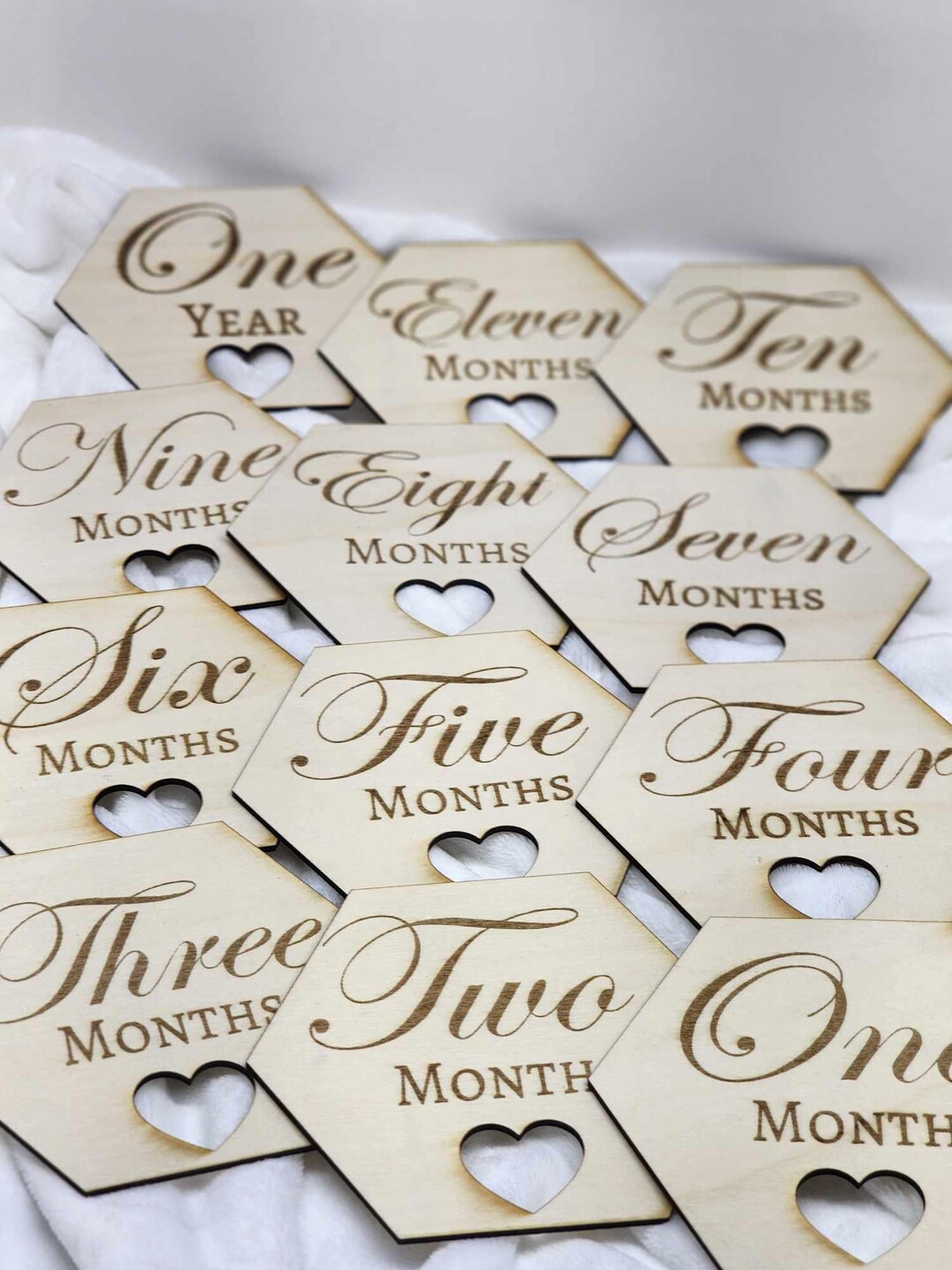Milestone Wood, Milestone Cards, Wood Milestone Cards, Birth ...