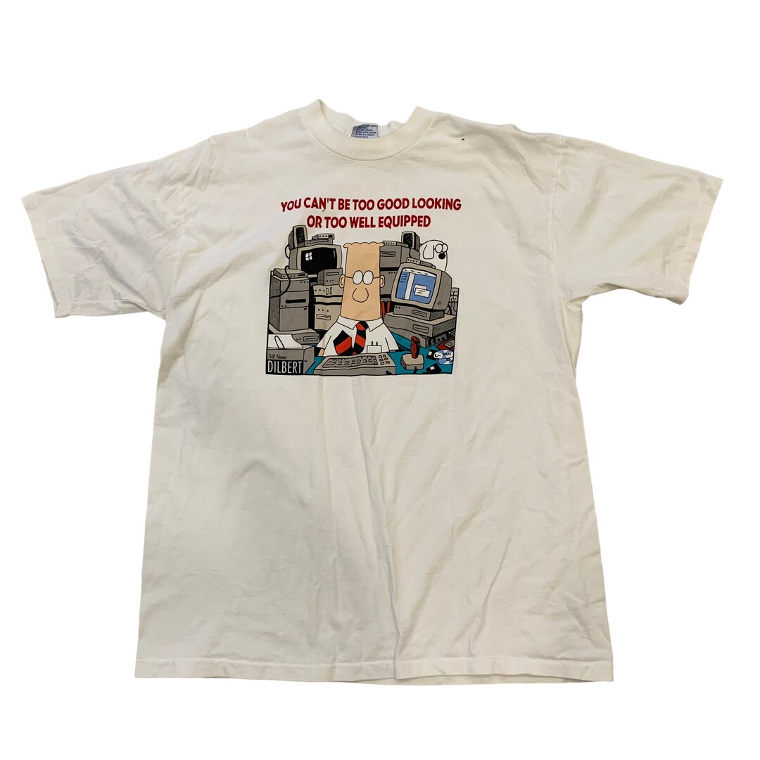 Vintage Dilbert Comedy Cartoon Shirt/ Streetwear/ Comic Tees/ - Etsy