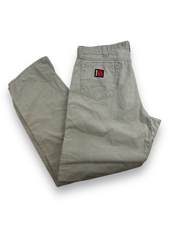Wrangler Riggs Work Wear Ripstop Pants Size 36W Taupe - Gem