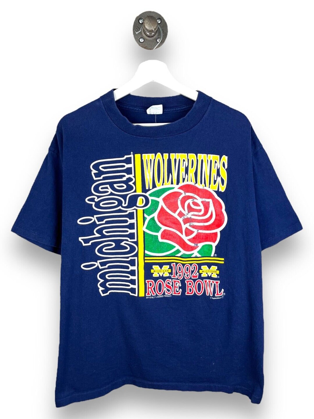 Vintage 1992 Michigan Wolverines Rose Bowl NCAA Football - Etsy