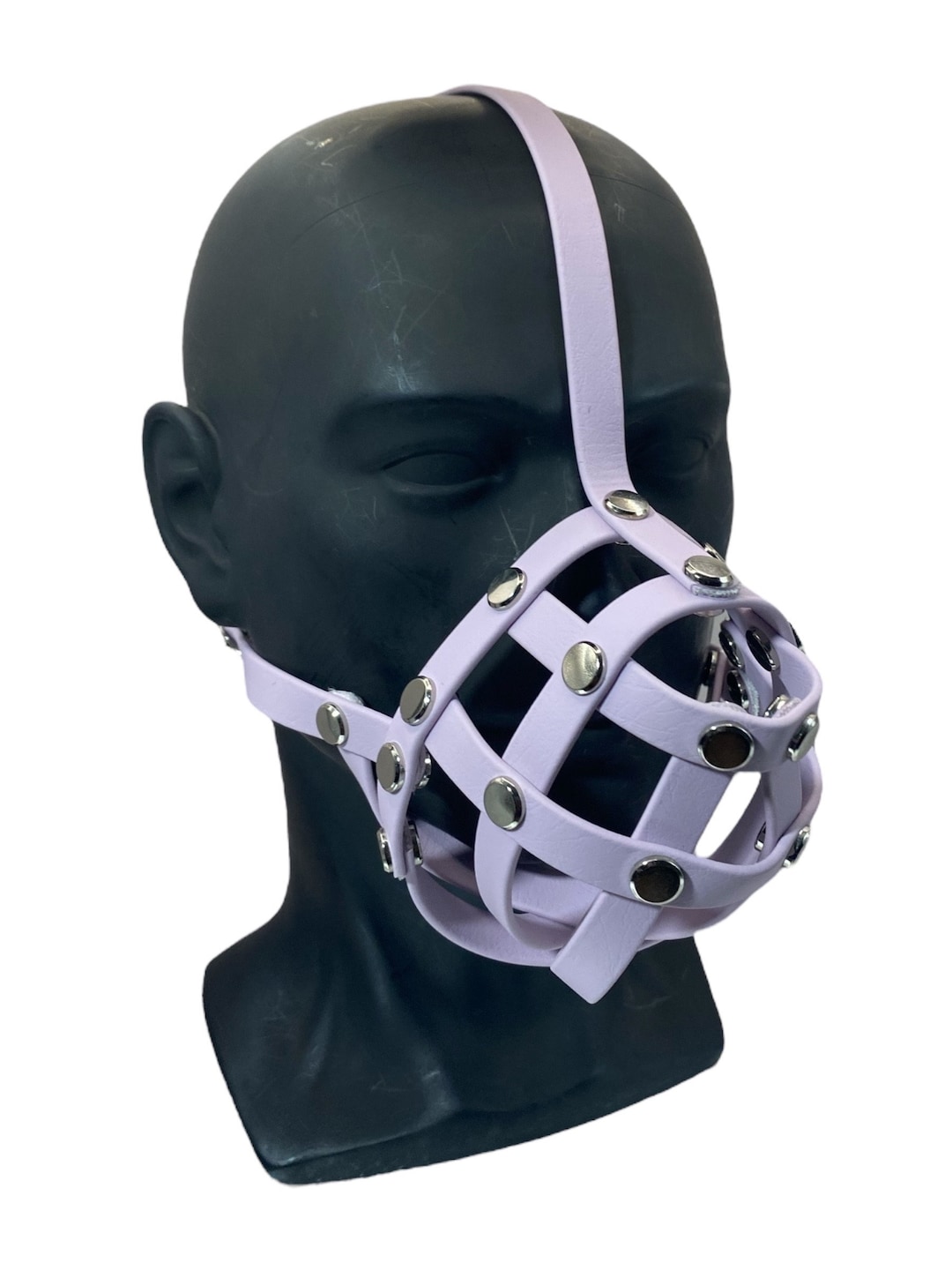 Pastel Purple Biothane Premium Hardware Human Face Muzzle - Etsy