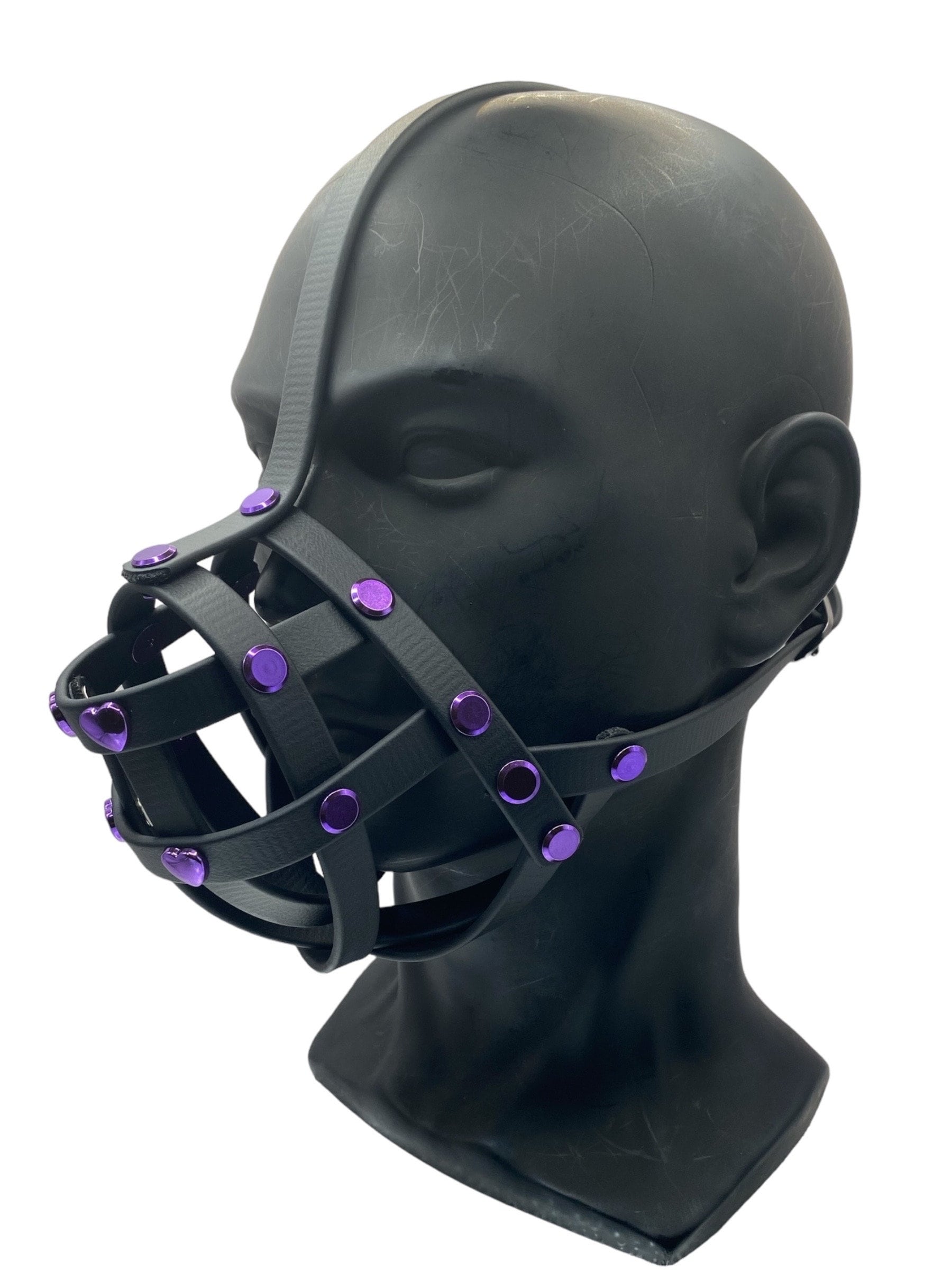 Purple Classic Hardware Human Face Muzzle - Etsy