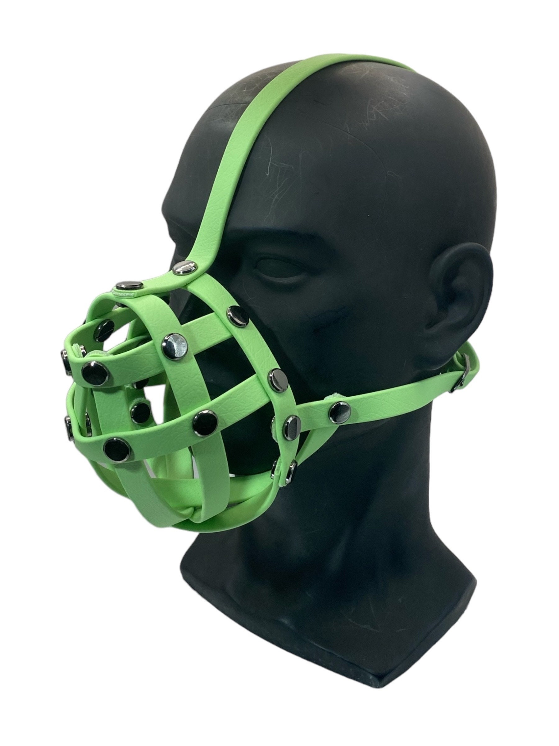 Pastel Green Biothane Premium Hardware Human Face Muzzle - Etsy