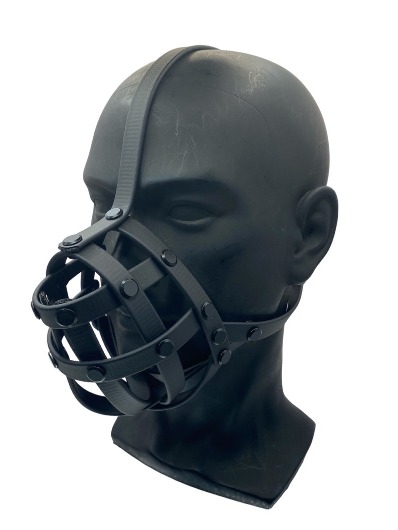 Matte Black Classic Hardware Human Face Muzzle - Etsy