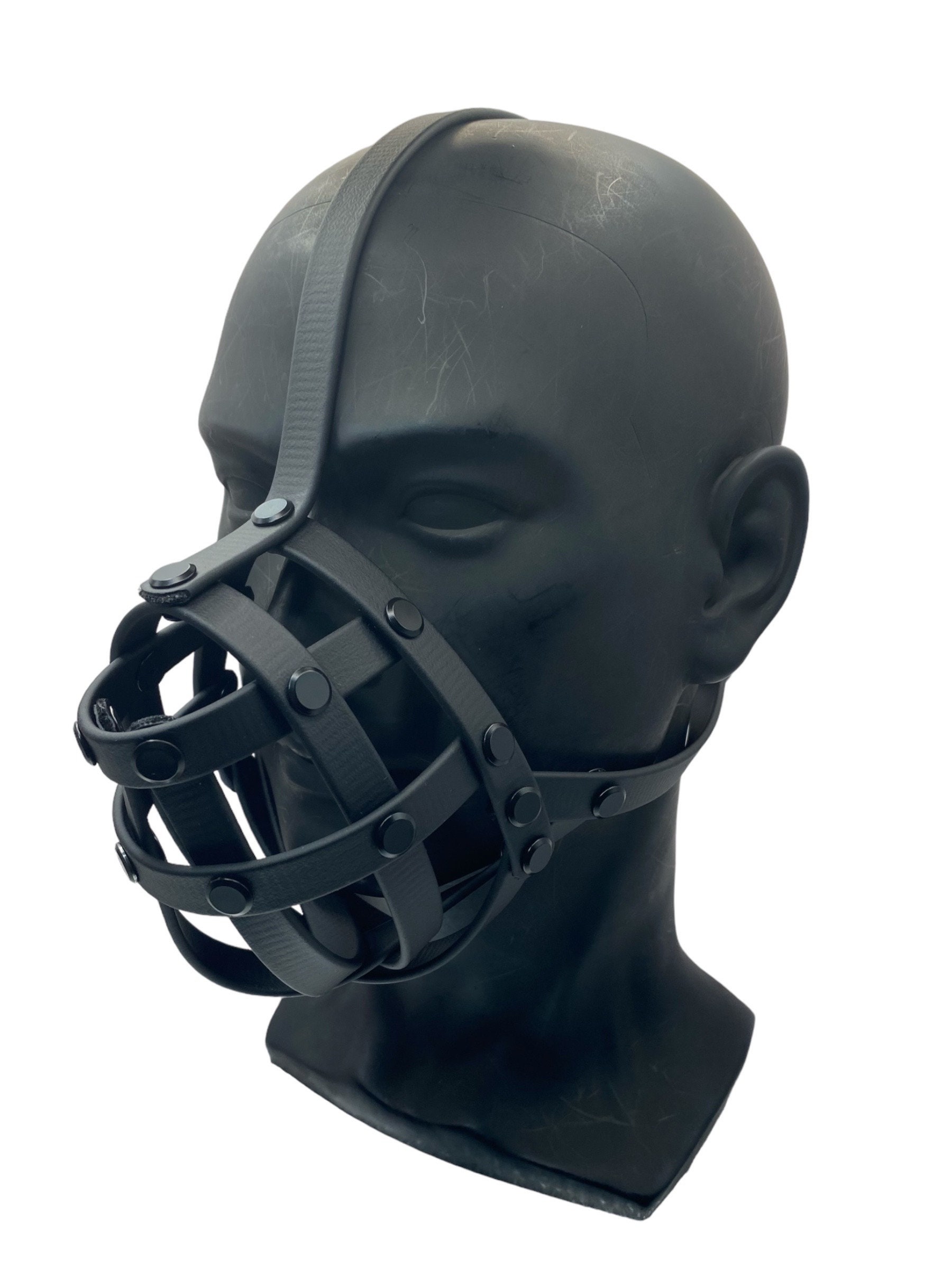 Matte Black Classic Hardware Human Face Muzzle - Etsy