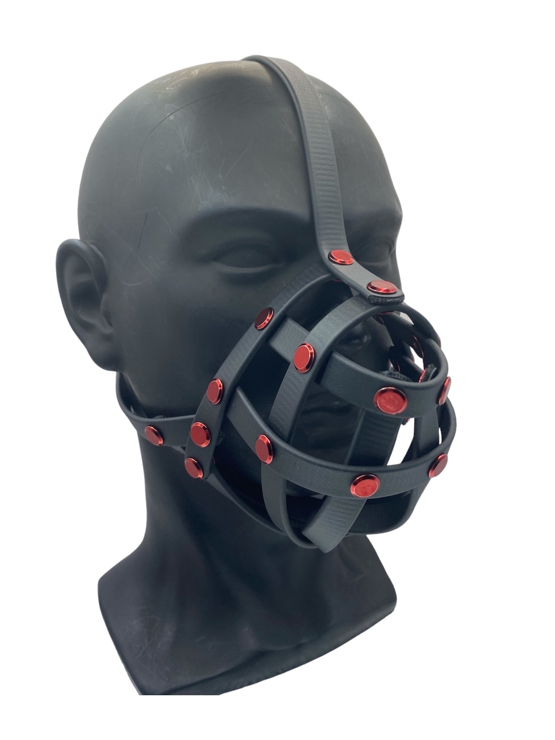 Red Classic Hardware Human Face Muzzle - Etsy
