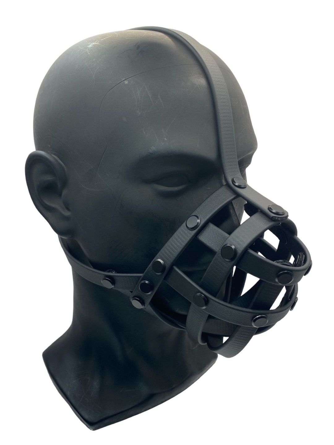Matte Black Classic Hardware Human Face Muzzle - Etsy