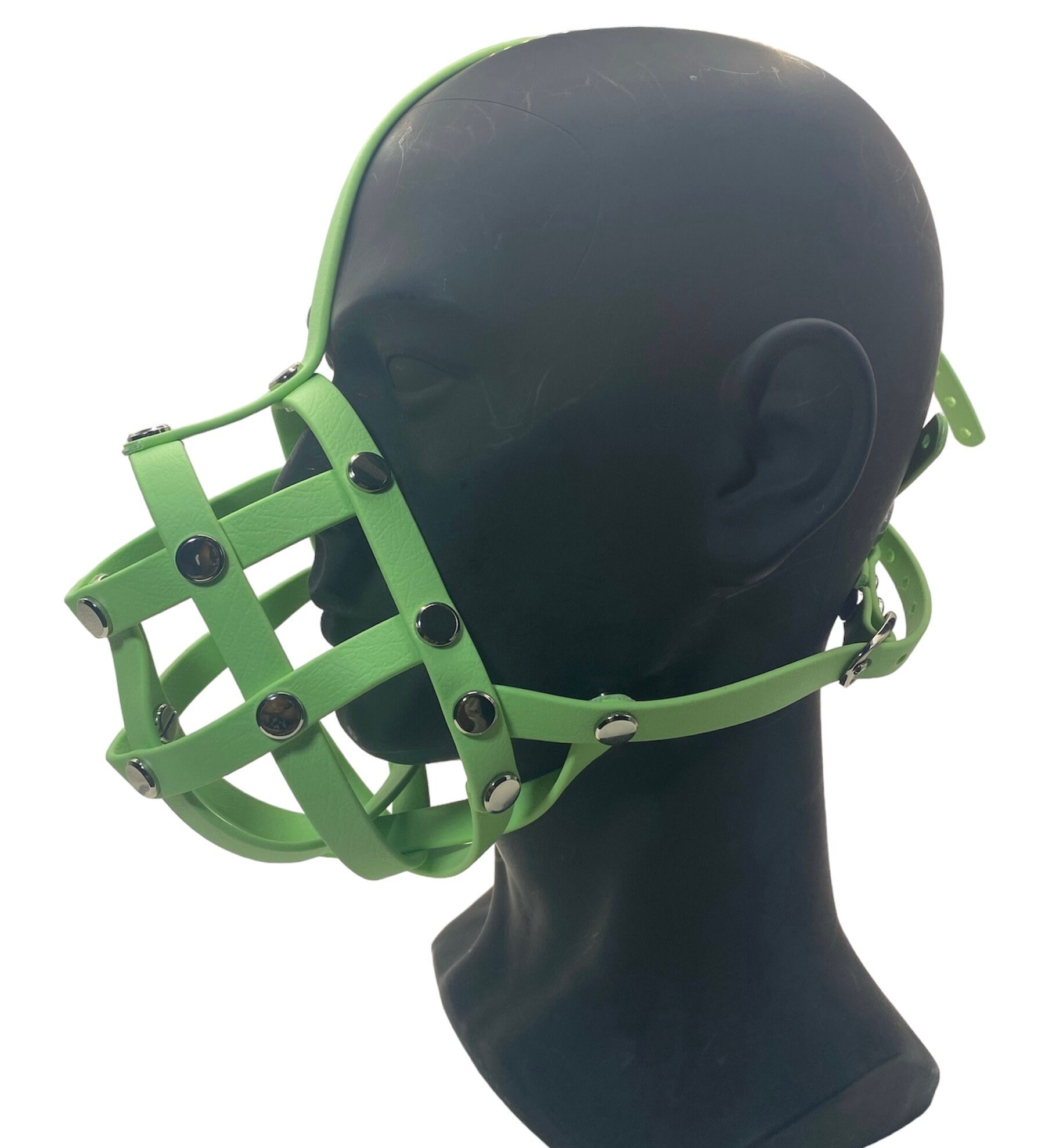 Pastel Green Biothane Premium Hardware Pet Play Face Muzzle - Etsy