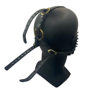 Matte Black Spiked Classic Hardware Human Face Muzzle - Etsy