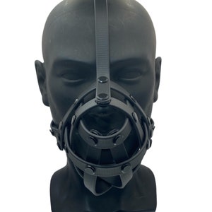 Matte Black Classic Hardware Human Face Muzzle - Etsy