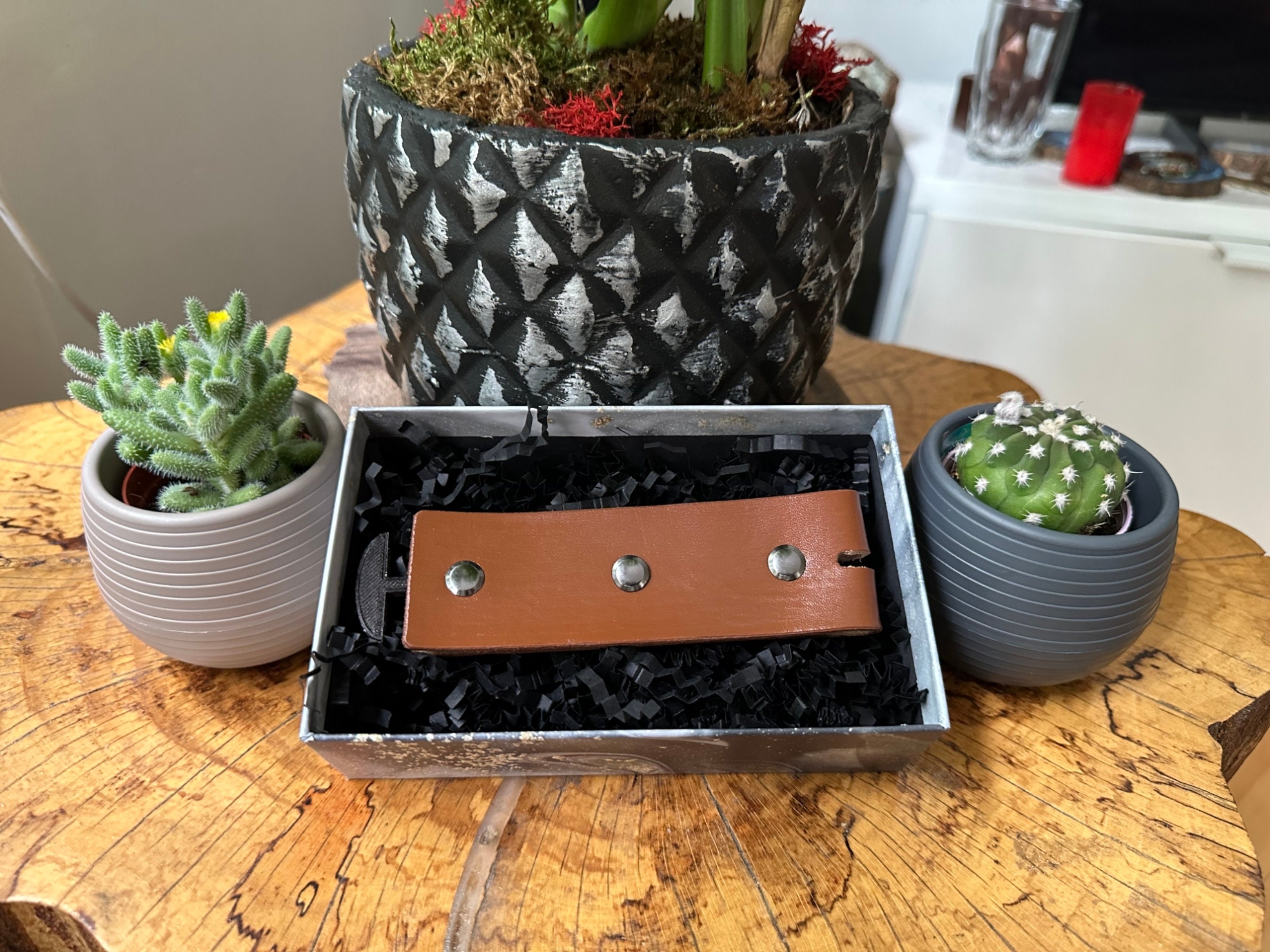 Veg Tan Leather Belt Extender: Full Grain Leather Size Adjuster - Etsy