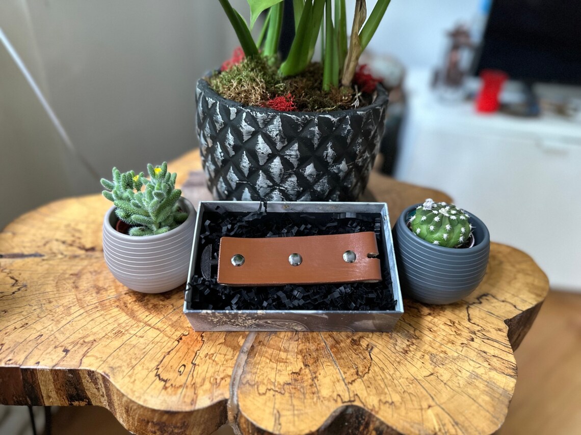 Veg Tan Leather Belt Extender: Full Grain Leather Size Adjuster - Etsy