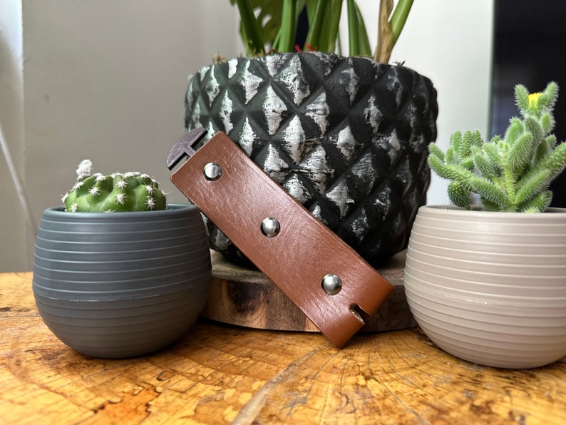 Veg Tan Leather Belt Extender: Full Grain Leather Size Adjuster - Etsy