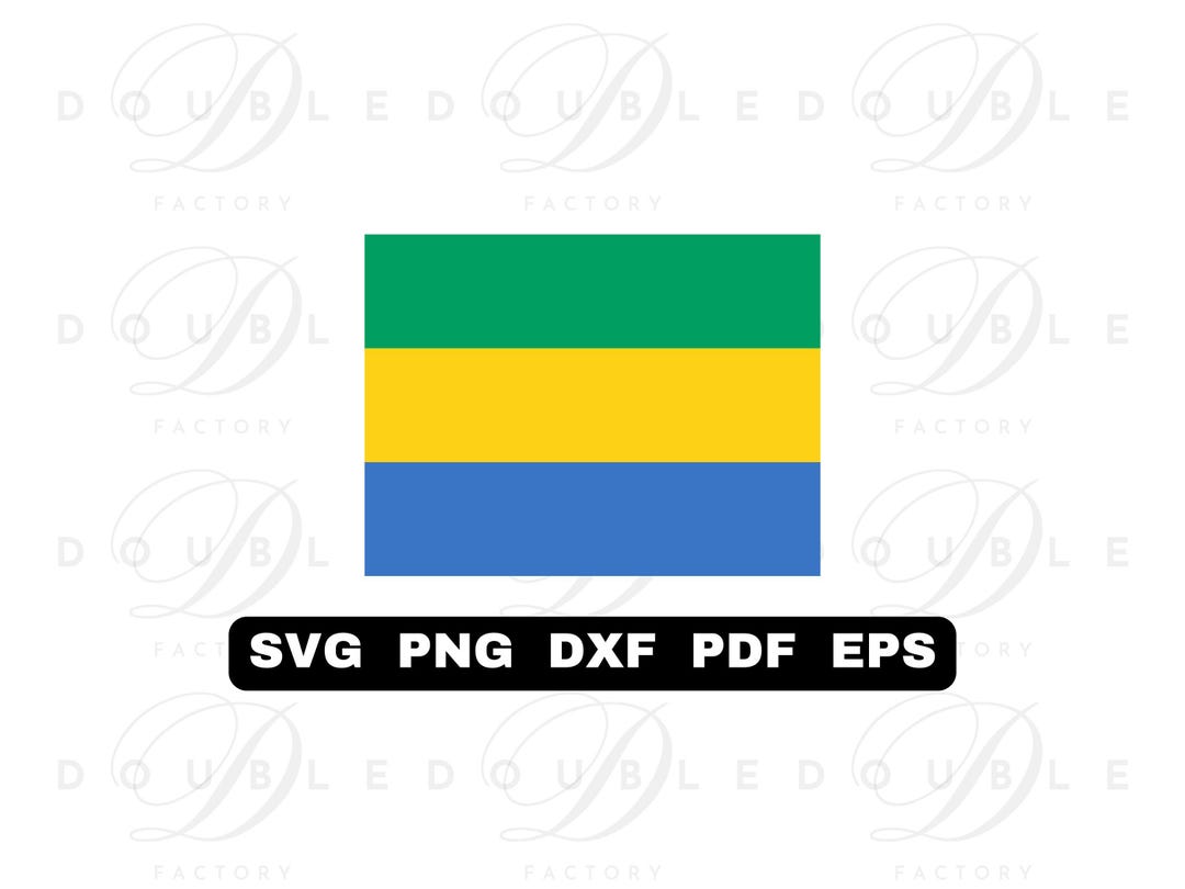Gabon Flag | Svg Png Dxf Eps Pdf - Vector Graphic Design Layered by ...
