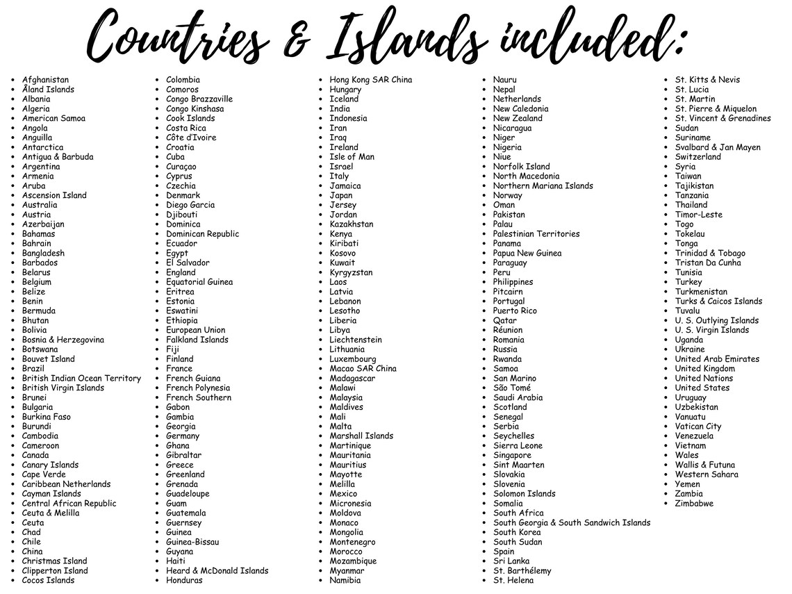Countries and Islands Brushstroke Flags ~ Instagram Highlight Covers ...