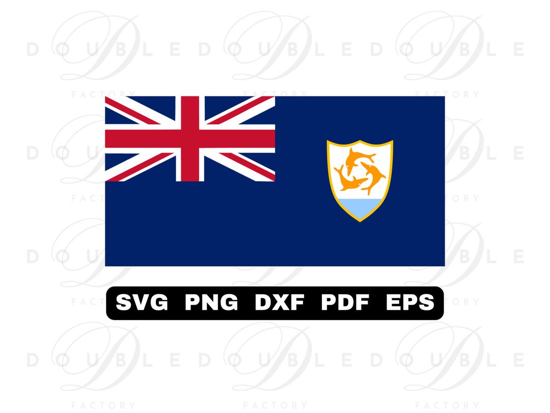Anguilla Flag | Svg Png Dxf Eps Pdf - Vector Graphic Design Layered by ...