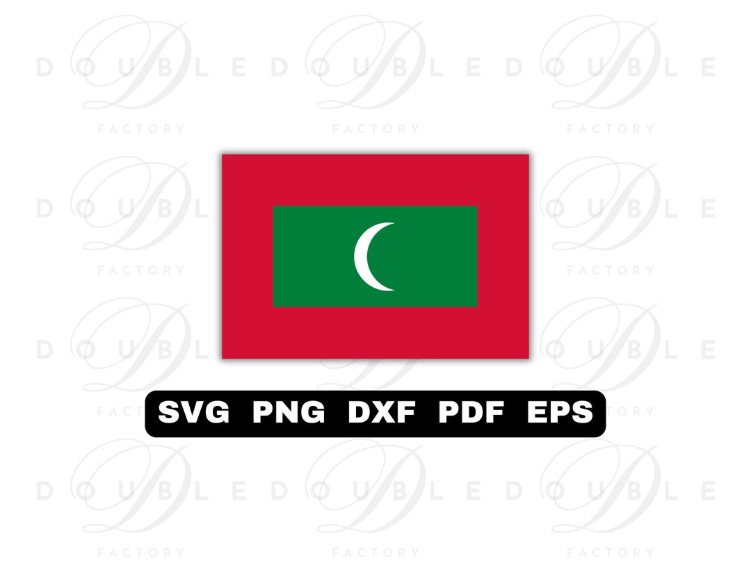 Maldives Flag | Svg Png Dxf Eps Pdf - Vector Graphic Design Layered by ...