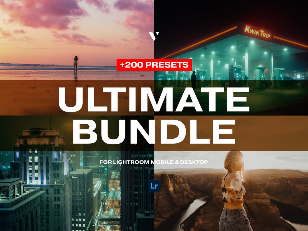 ULTIMATE BUNDLE +200 PRESETS | Lightroom Mobile & Desktop Presets ...
