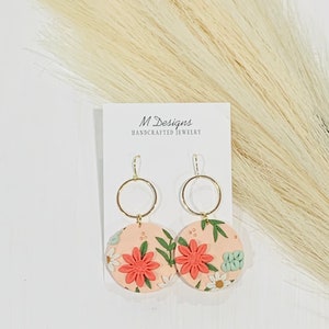 Spring Flowers (1) Clay Earrings - Etsy