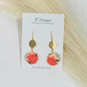 Spring Flowers (1) Clay Earrings - Etsy