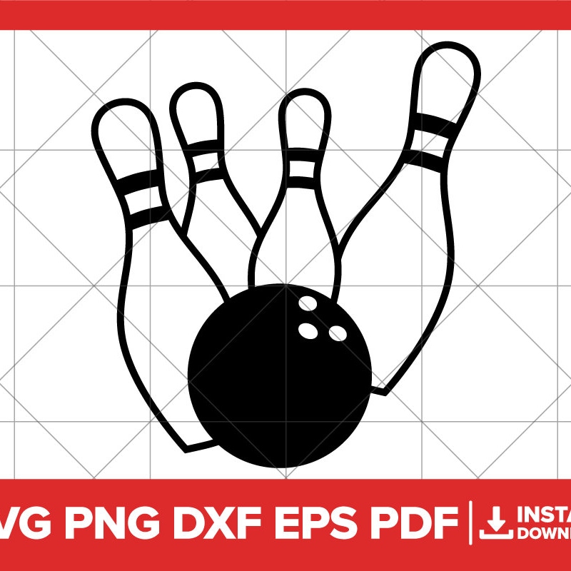 Bowling Svg - Etsy