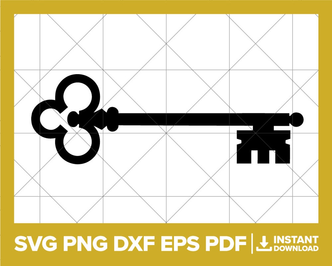 Key SVG, Skeleton Key PNG, Vintage Key DXF, Old Key, House Key Cricut ...