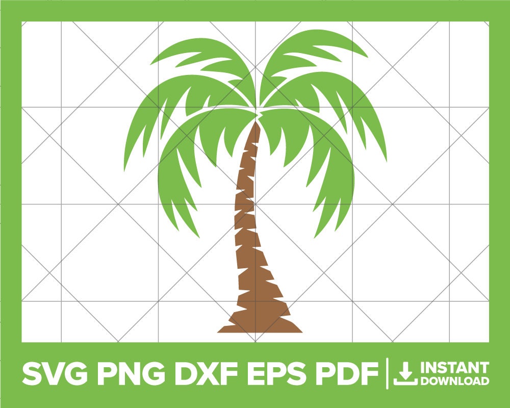 Palm Tree SVG Palm Tree PNG Summer DXF Beach Summer - Etsy
