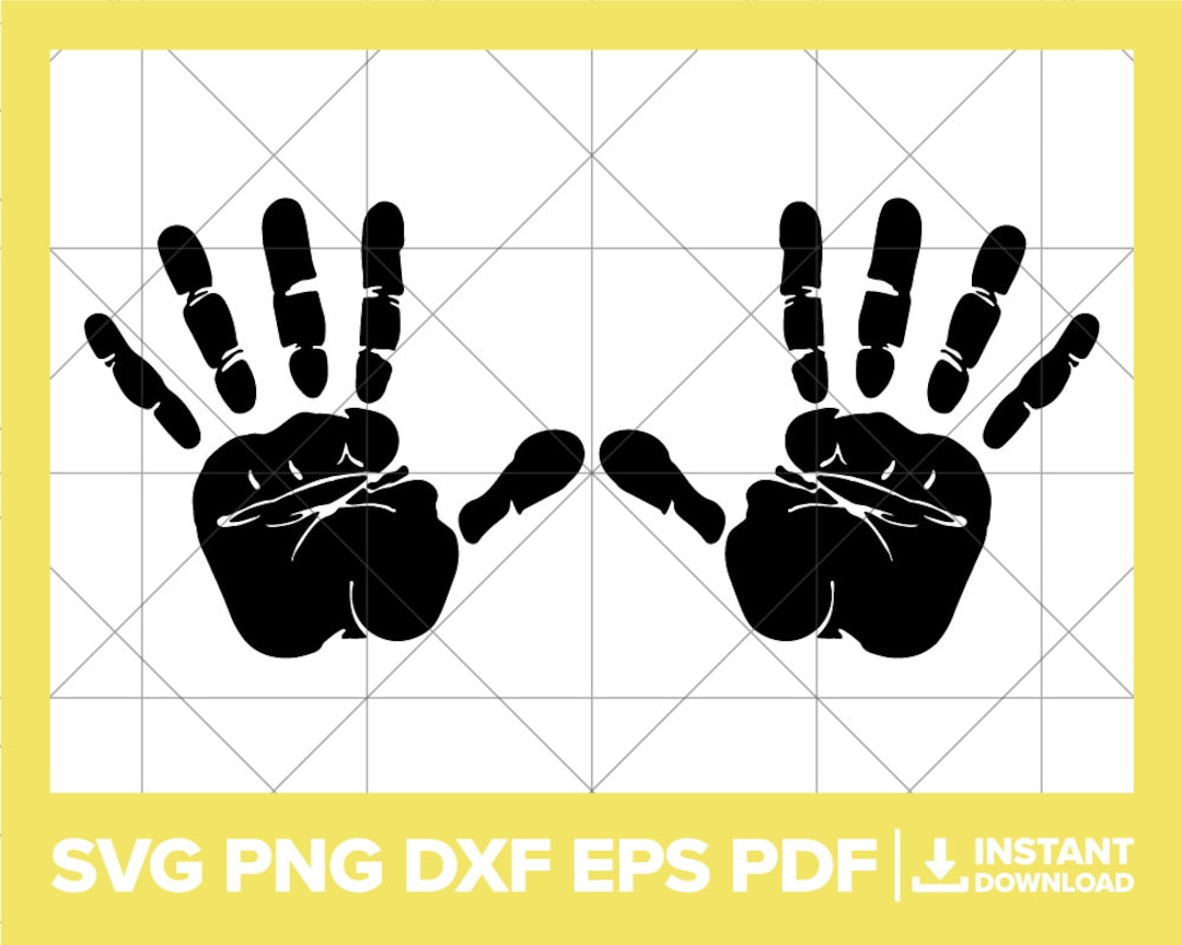 Handprint SVG, Hands PNG, Hand DXF, Handprint, Hand Print Cricut ...