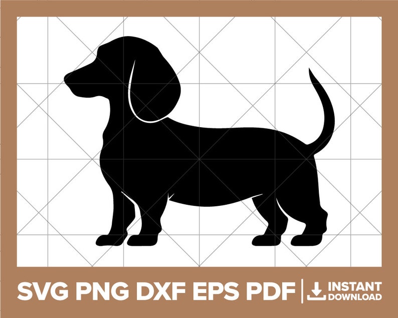 Dachshund SVG Weiner Dog PNG Cute Dog DXF Dachshund Dog - Etsy