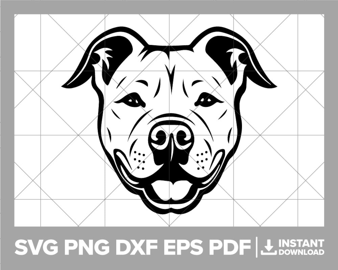 Pitbull SVG, American Pitbull PNG, Pitbull Dog DXF, Pitbull, American ...